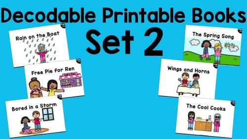 Decodable Readers Science of Reading Jolly Phonics Compatible Set 2