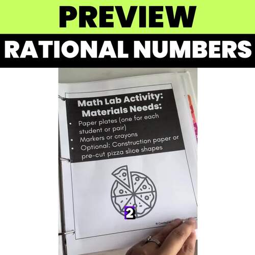 Rational Numbers Unit 7th Grade Math Guided Notes Differentiated Lesson ...
