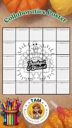 I’m Thankful for Writing Happy Thanksgiving Bulletin Board ...