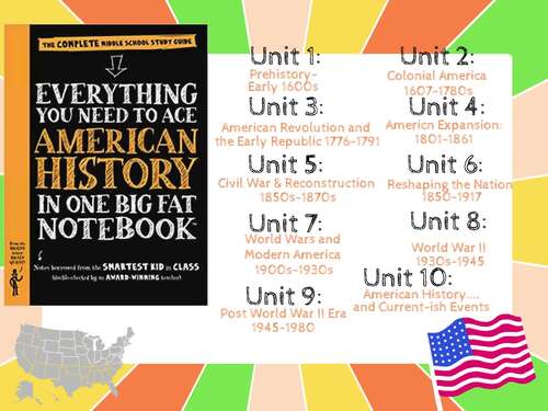 SALE 1st Edtn Ace American History Full Book- Units 1-10 Worksheets ...