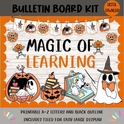 Halloween Bulletin Board Kit | Magic of Learning Classroom Decor