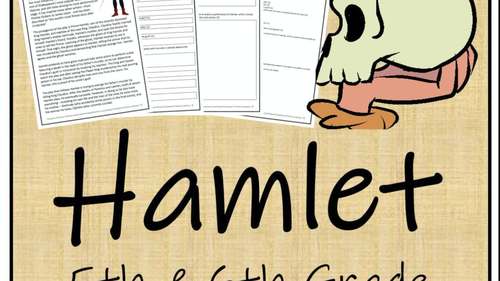 Hamlet Close Reading Comprehension Activities | 5th Grade & 6th Grade