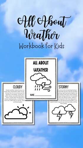 All About Weather-An Interactive Workbook with Coloring Pages and Fun ...
