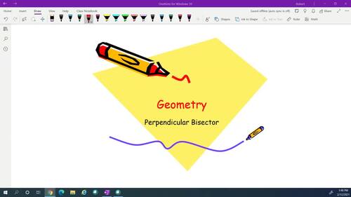 Triangles - Perpendicular Bisector (Geometry) - Instructional Slides ...