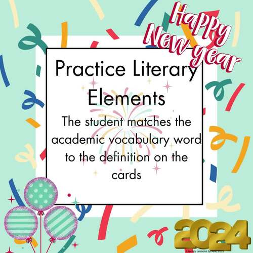 4th Grade New Year's BINGO Game Academic Vocabulary Practice Activities