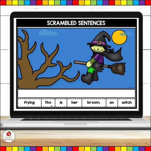 Sentence Building Halloween (Google Slides™ and Worksheets) by United ...