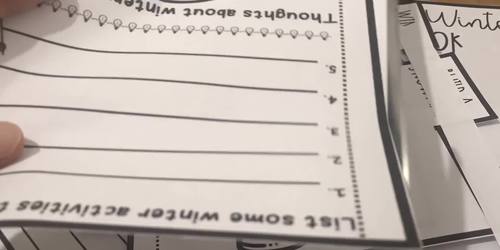 Winter Writing Craft and a Flip Book Activity for 1st and 2nd Grade ...