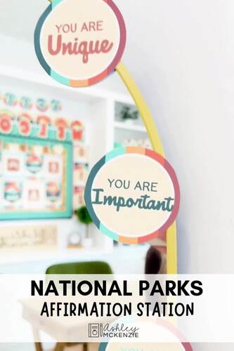 Positive Affirmations Mirror Kit National Parks Classroom Affirmation ...