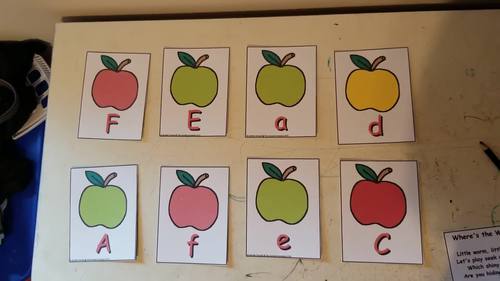 Where is the Worm? Alphabet Hide and Seek Pocket Chart Circle Time Game