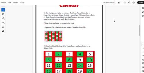 Christmas Advent Calendar – Interactive PowerPoint Activity Grade 4-10