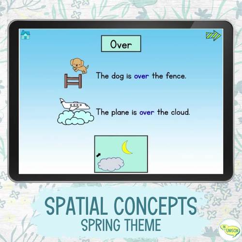Spring Spatial Concepts Boom Cards™ | Over Under Near Far | TPT