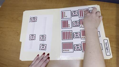 Math Apple File Folder - Place Value by Basically Mrs. B | TPT