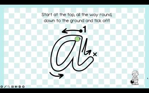 Letter Formation Posters and Animated Slides - Victorian Modern Cursive