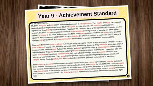 V9 MATHS Year 9 Learning goals/Intentions & Success Criteria - 100% ...