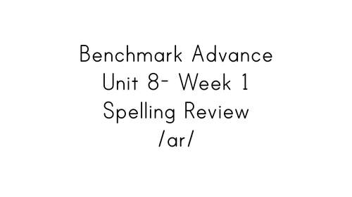 Benchmark Advance Unit 8 Week 1 by Tired Teacher's Treasure Trove