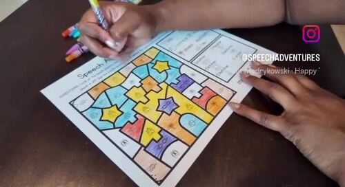 Speech Adventures: The Beach | Color By Code | No-Prep Articulation ...