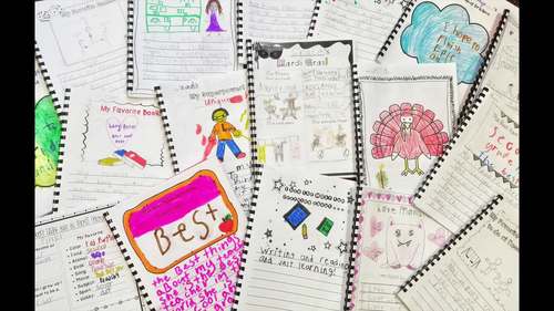 1st Grade Yearlong Memory Book - All about me - First day - Back to school