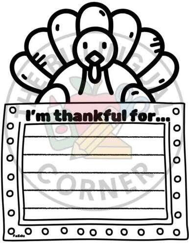 Thanksgiving Gratitude Writing • Bilingual by The Bilingual Corner Co.