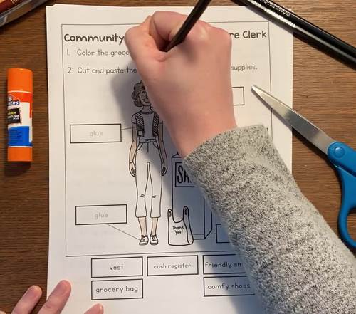 Community Helper: Grocery Store Clerk by The Resource Room Special ...