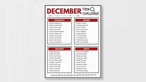 EDITABLE STEM Challenge For Kids Canva Template Monthly Early Finishers