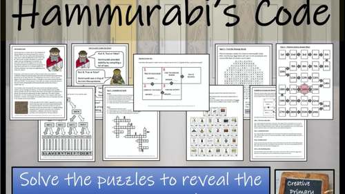 Hammurabi's Code Escape Room Activity by Creative Primary Literacy