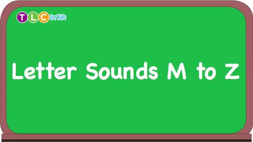 Letter Sounds M to Z by TLC for kids | TPT