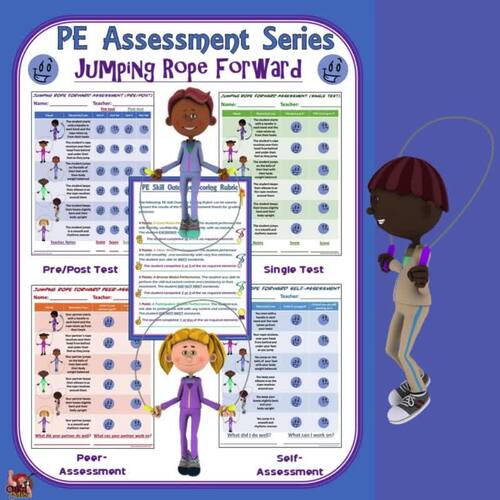 PE Assessment - Jumping Rope Forward - Teacher, Self, & Peer Assessment ...