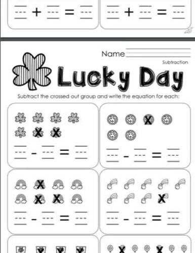 Addition and Subtraction St. Patrick's Day by ButterflyPam | TPT