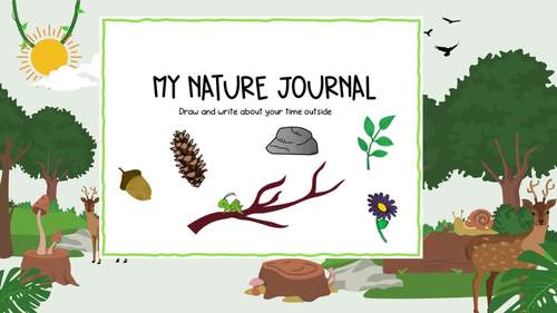 Nature Journal | Writing and Drawing Practice for Outdoor Time | TPT
