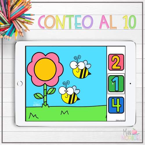 Counting to 10 Boom Cards, Bees by Miss Norbiel | TPT