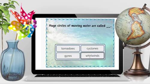 Global Winds and Global Circulation digital task Boom Cards by JayZee