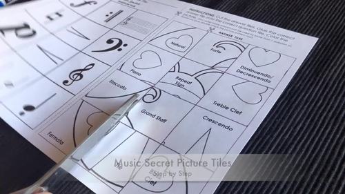 Valentines | Secret Picture Music Puzzles | Rhythm | Reproducible