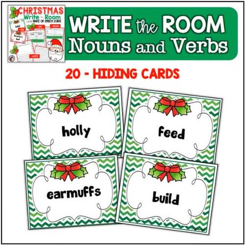 Fun Christmas Activities | Christmas Nouns Write the Room | TPT