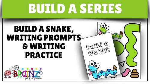 Build a Snake Craft | Reptile Activity with Prompts & Worksheets | Letter S