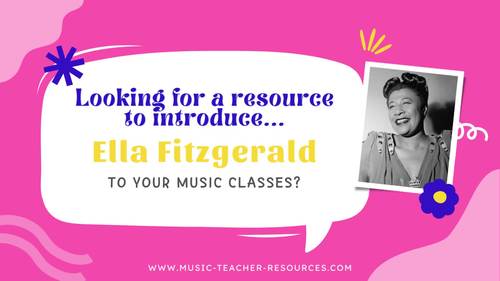 Jazz Musician Worksheets - Ella Fitzgerald Biography Research & Music ...