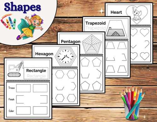 Early Math Worksheets - Shapes, Patterns, Measurements, Mazes, Dot to dot