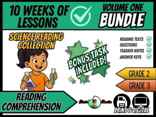 Science Volume One | Reading Comprehension | Bundle | Grade 2/3 | TPT
