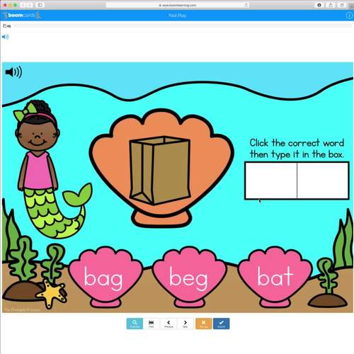 CVC Words Digital Task Cards | Boom Cards for Kindergarten | TPT