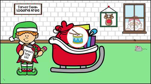 What's in Santa's Sleigh | Interactive PowerPoint Slide Show | Christmas