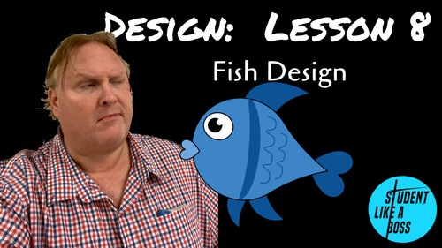 STEAM Fish Design: Digital Art Google Drawings Lessons and Tech Sub Plans