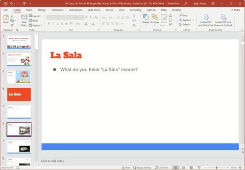 La Casa: Spanish PowerPoint Presentation | 67 Slides | Rooms, Furniture ...