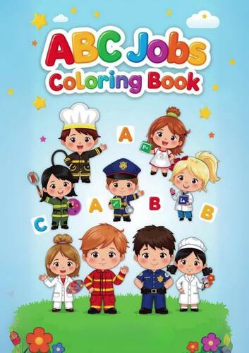 ABC Jobs Coloring Book – 26-Pages Learning Fun for Kids & Early Learners