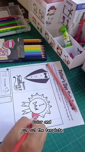 Graduation Card, Coloring Craft Template for Kids, End of Year Activity ...