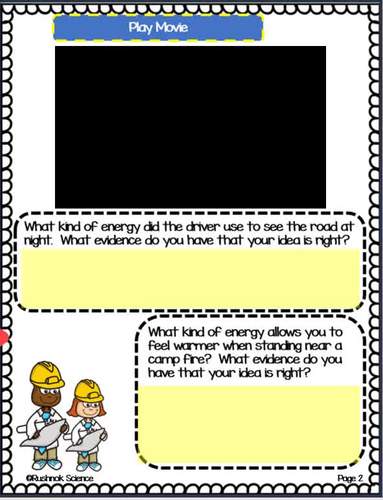 4th Grade Science ENERGY TRANSFER NGSS 4-PS3-2, 4-PS3-3, 4-PS3-4 ...