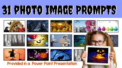 Halloween Photo Prompts-Creative Writing Journal Pages-Oct. Picture of ...