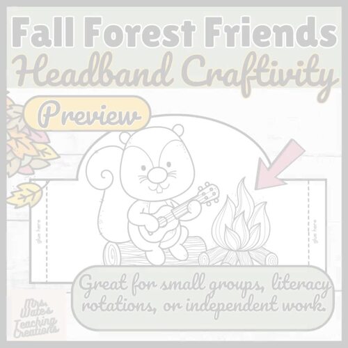 Forest Friends Crown Crafts | Fall & Autumn Woodland Animal Writing ...
