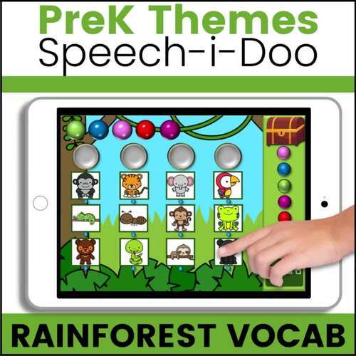 PreK Themes RAINFOREST | Digital Cariboo - Speech-i-Doo Rainforest Vocab