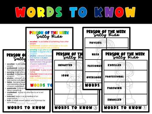 Social Studies Activities | Women's History Month | Biography | Sally Ride