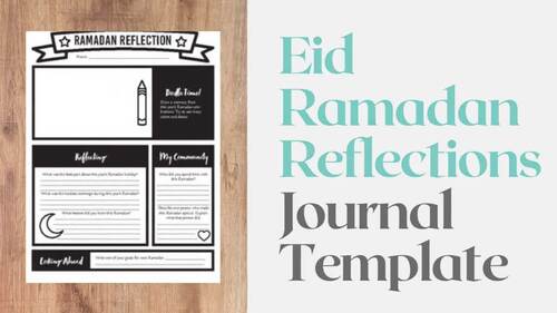 Ramadan Reflection Writing and Art Activity | Eid Worksheet by ...