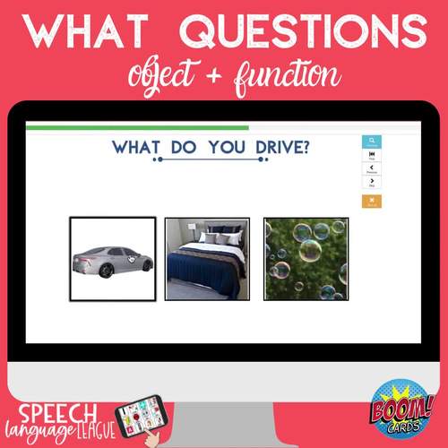 WHAT Questions | Objects by Function | Speech Therapy by Speech ...